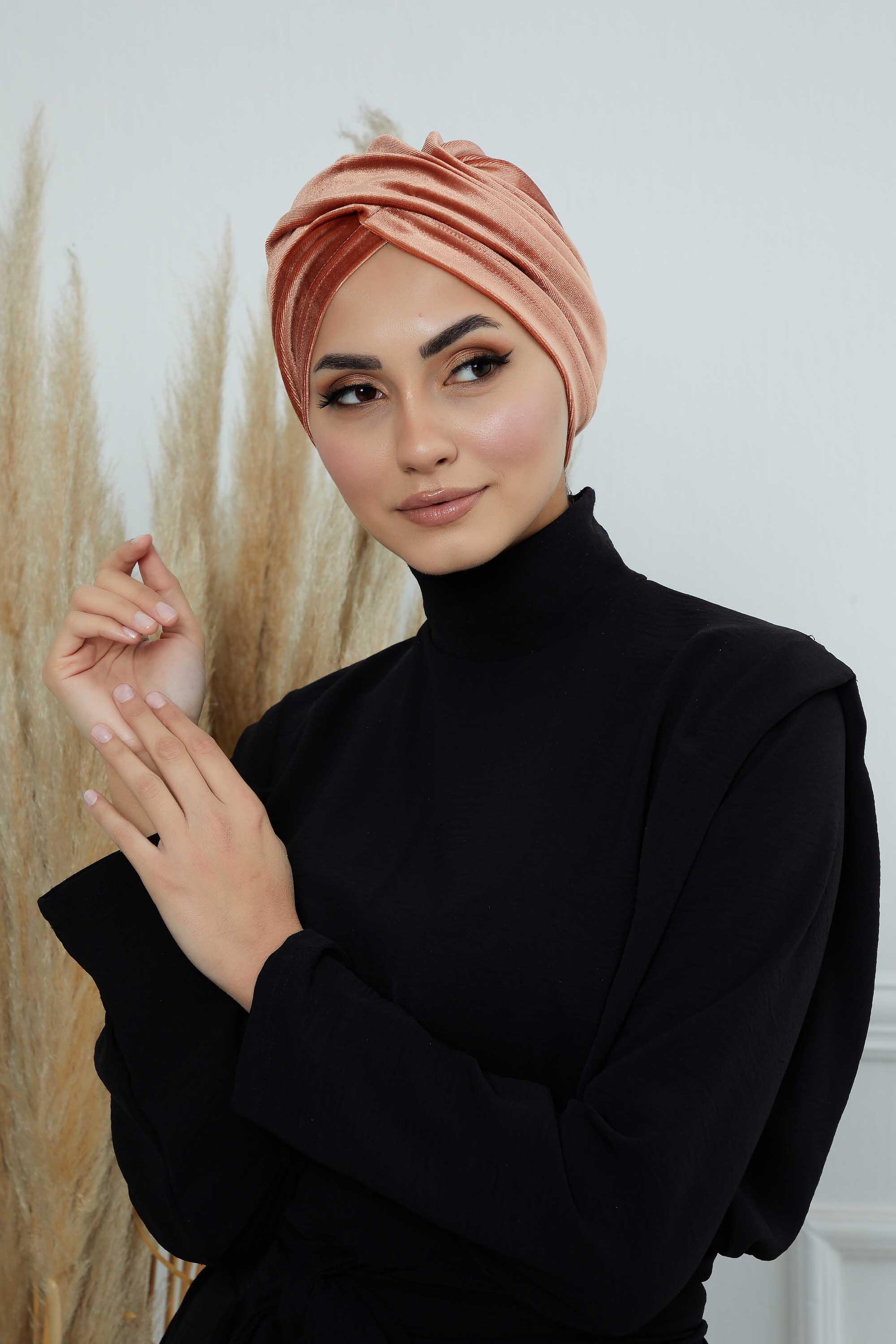 Instant Chiffon Shawl for Women with Cotton Bonnet Chiffon Turban Cap ...